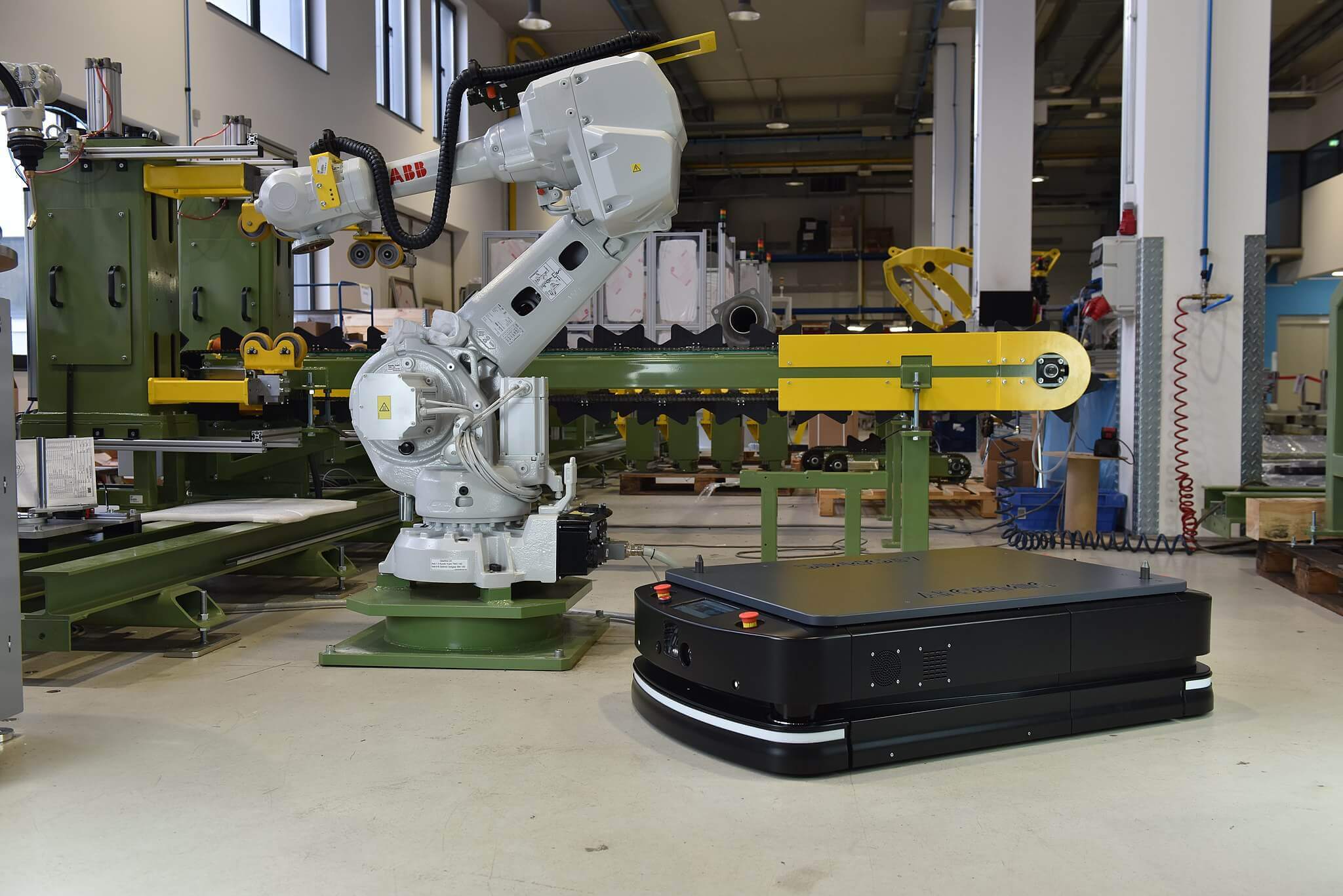 Warehouse Automation Automatic Guided Vehicles Autonomous Mobile 